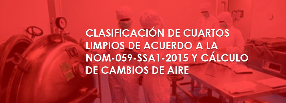 Clasificación de cuartos limpios de acuerdo a la NOM-059-SSA1-2015 y ...